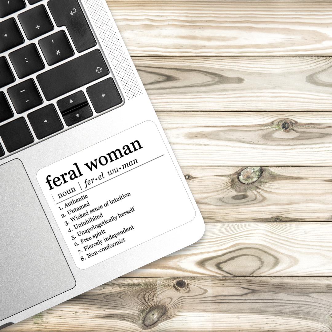 Feral Woman Definition SVG PNG EPS | Feminist Equality| Instant Digital ...