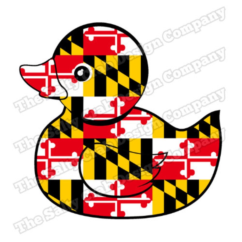 Maryland Flag Rubber Duck SVG PNG EPS | Maryland Sticker Decal Printcut ...