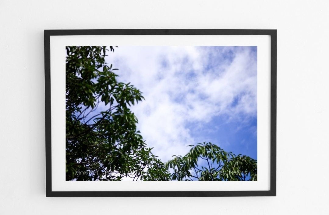 Printable Blue Sky Wall Print Decor Digital Download Wall Art Nature ...