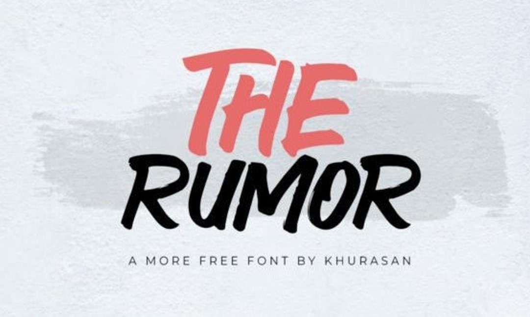 The Rumor Font, Serif Font, Modern Font, Display Font, Calligraphy Font ...