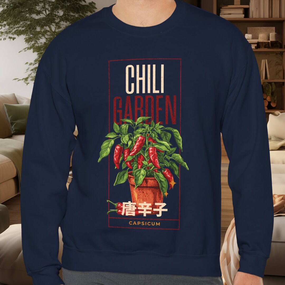Chili Garden Design With Red Hot Chili Style and a Chili Plant, Chili ...