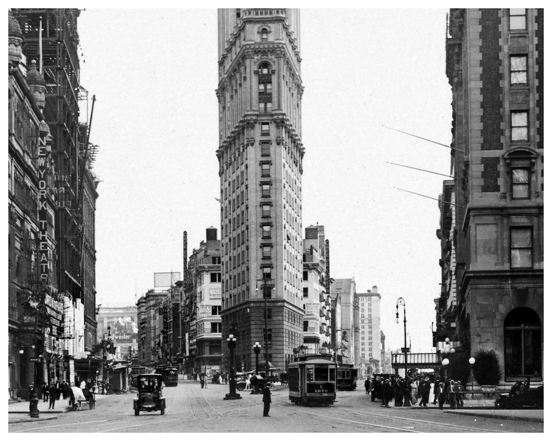 Vintage Times Square Photo Print: Early 1900s NYC Manhattan Wall Art - Etsy