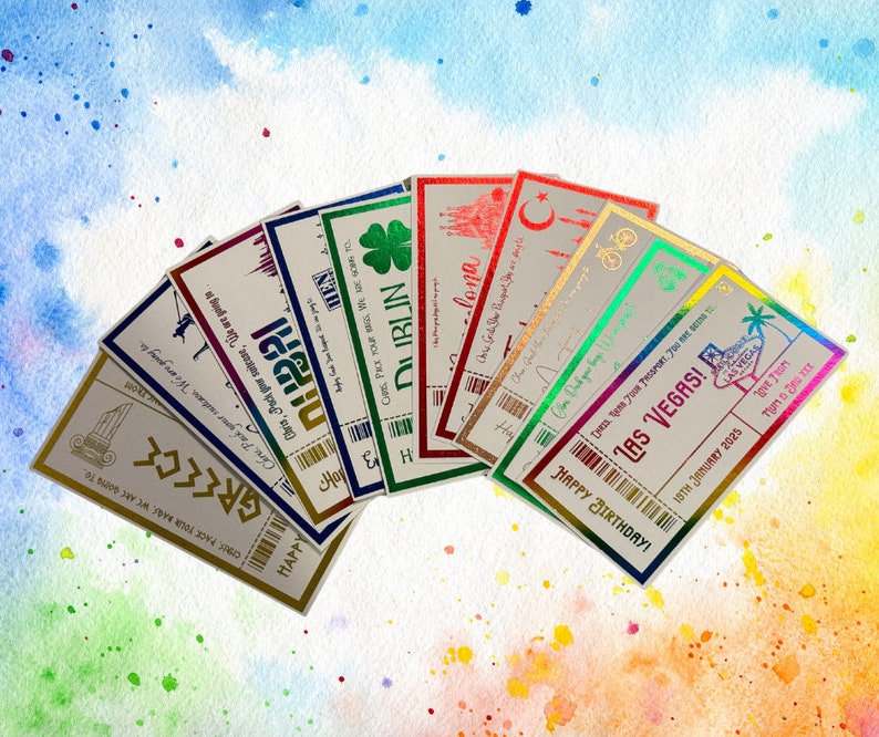 Personalised Plouise Shopping Spree Keepsake Ticket Voucher, Surprise ...