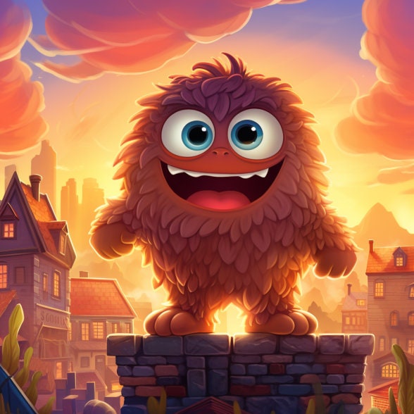 Midjourney Prompt for 2D Cartoon Monsters, AI Prompt, Customizable, Best Midjourney Prompts ...