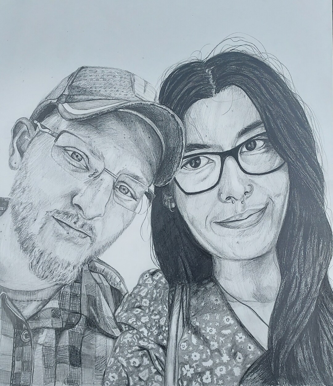 Custom Pencil Drawing Portrait - Etsy