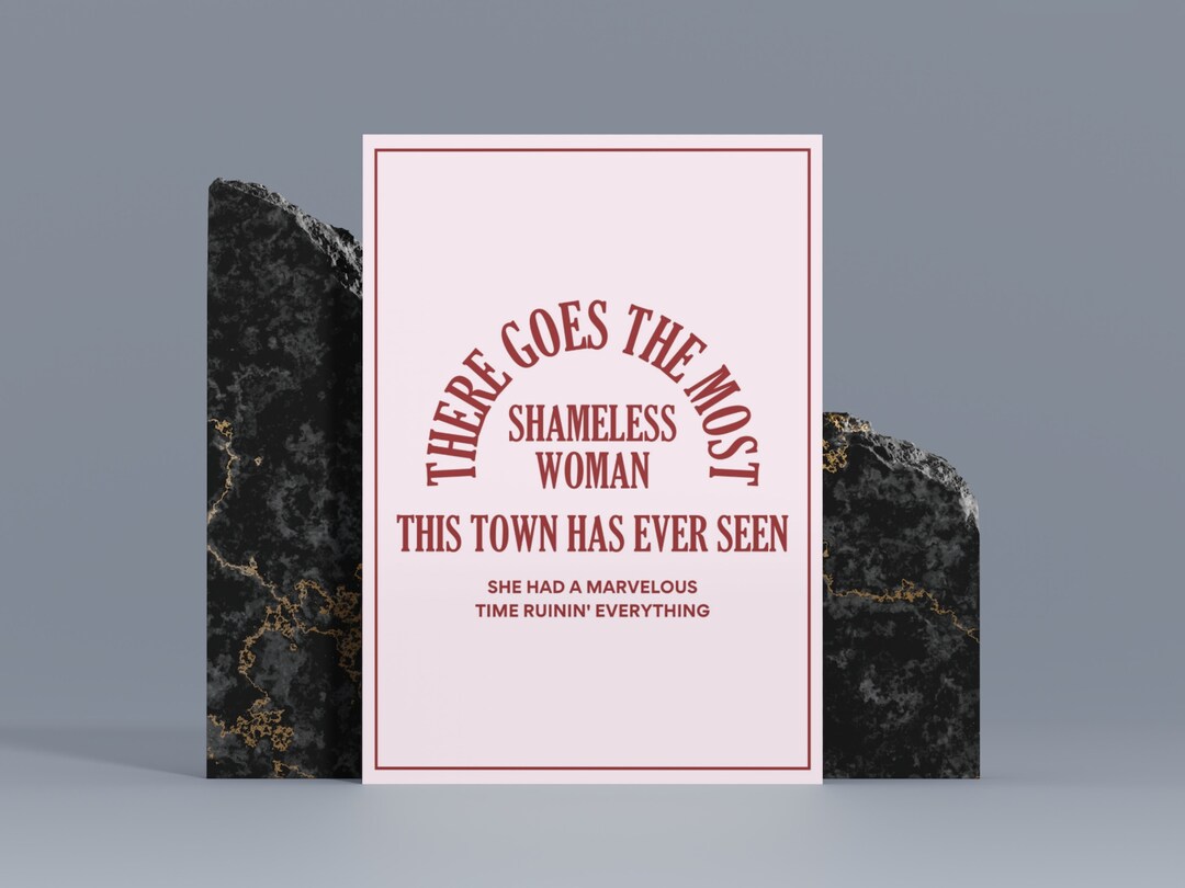 Taylor Swift Lyrics Poster Prints – Modern Minimalist Wall Art ...