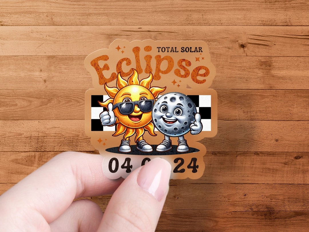 Total Solar Eclipse 2024 Sticker, Total Solar Eclipse 2024 Sticker ...