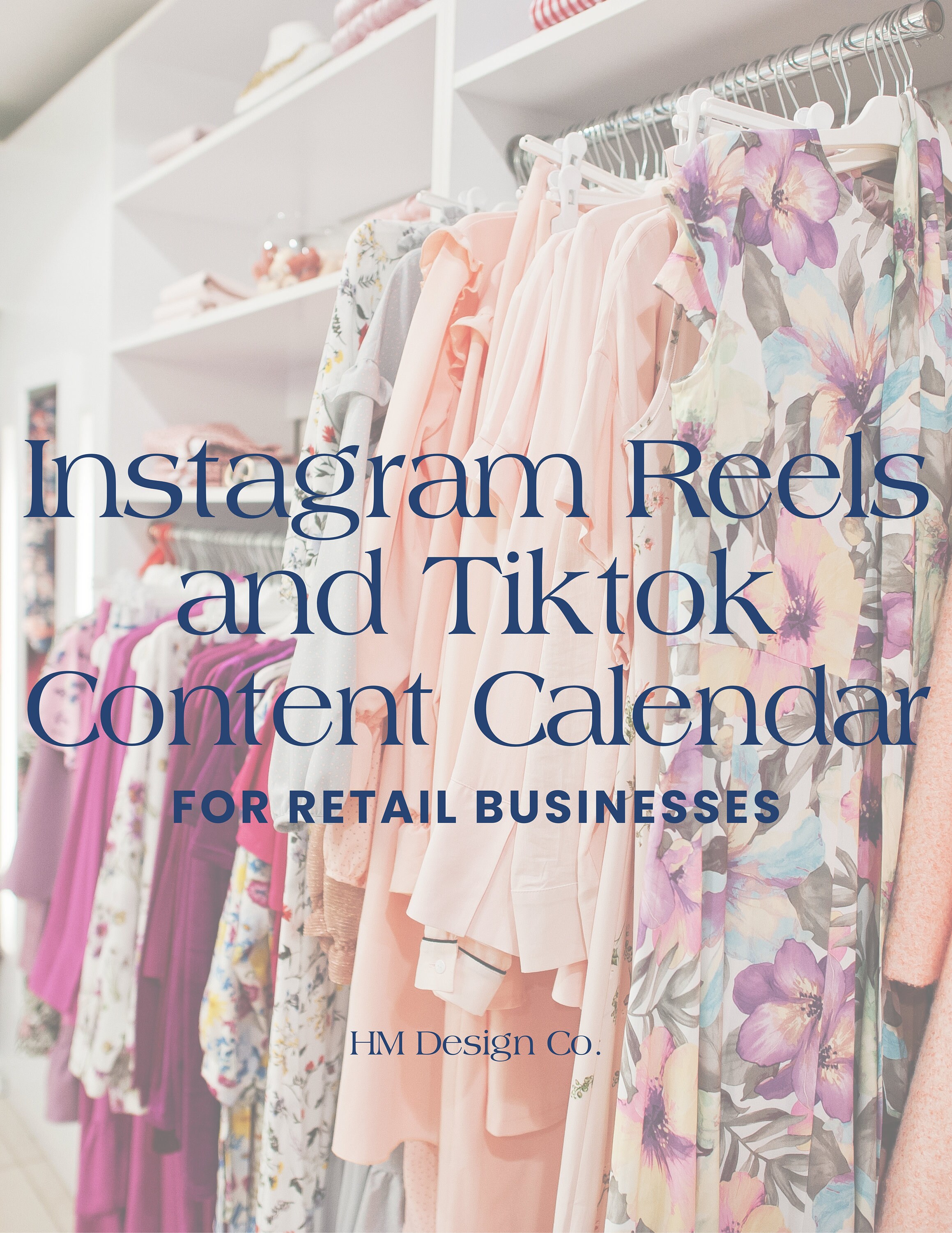 Social Media Video Content Calendar for Retail Businesses Reels Content ...
