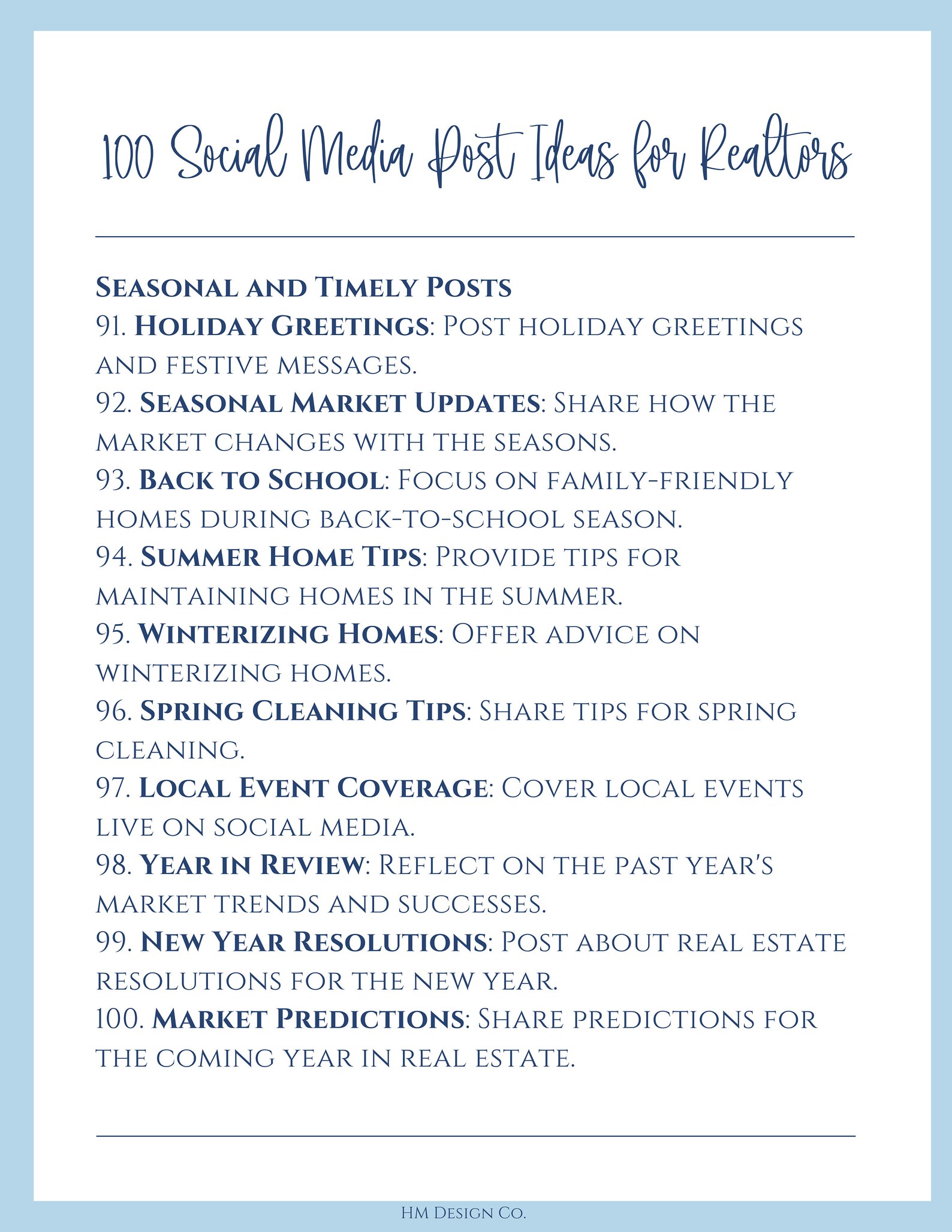100 Social Media Posts for Real Estate Agents Ultimate Content Creation ...