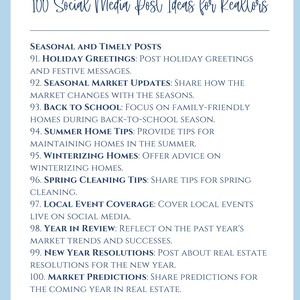100 Social Media Posts for Real Estate Agents Ultimate Content Creation ...