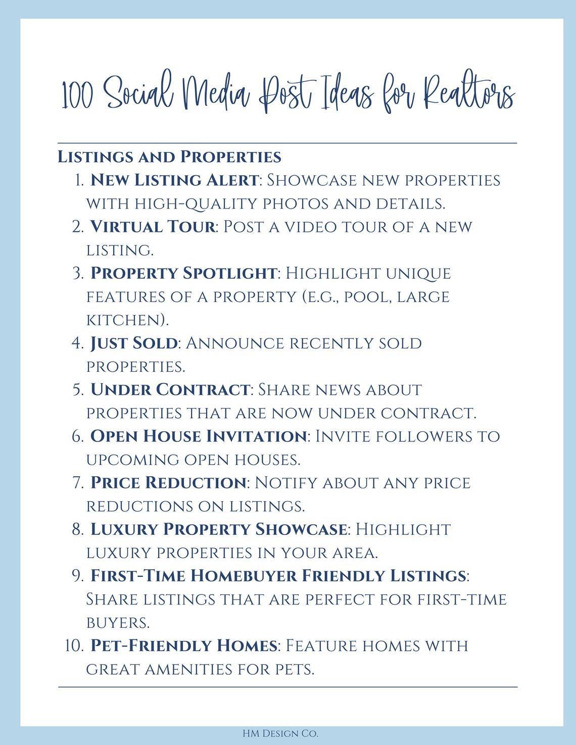 100 Social Media Posts for Real Estate Agents Ultimate Content Creation ...