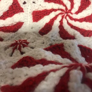 Peppermint/pinwheel Afghan - Etsy