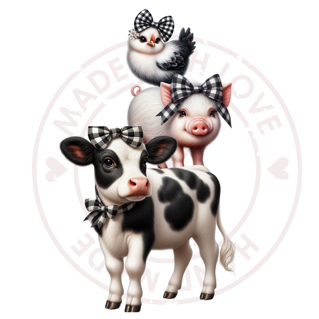 Farm Animals Digital Clipart , Farm Animals Png, Animals Farm, Clipart ...