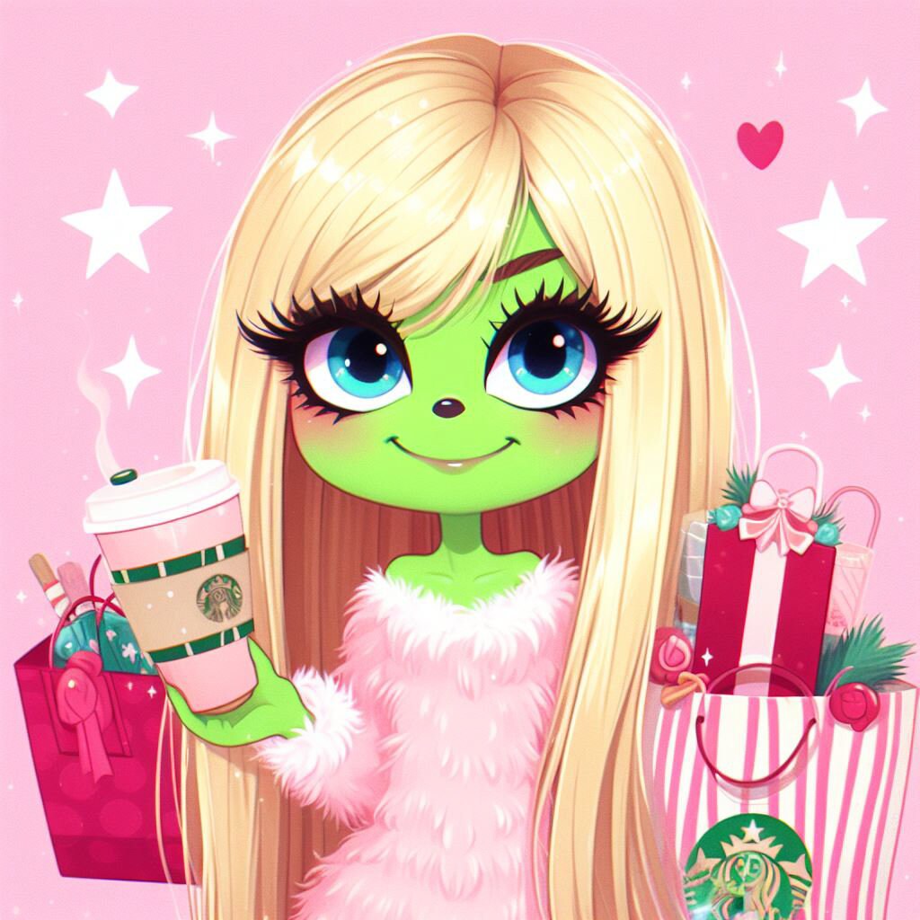 Grinch Pink Girl Christmas - Etsy Canada