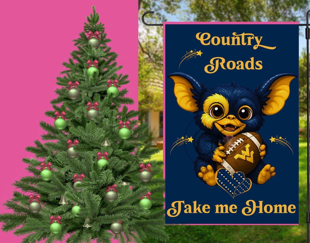 West Virginia Gremlin Garden Flag, Country Roads Home Decor (12x18) - Etsy