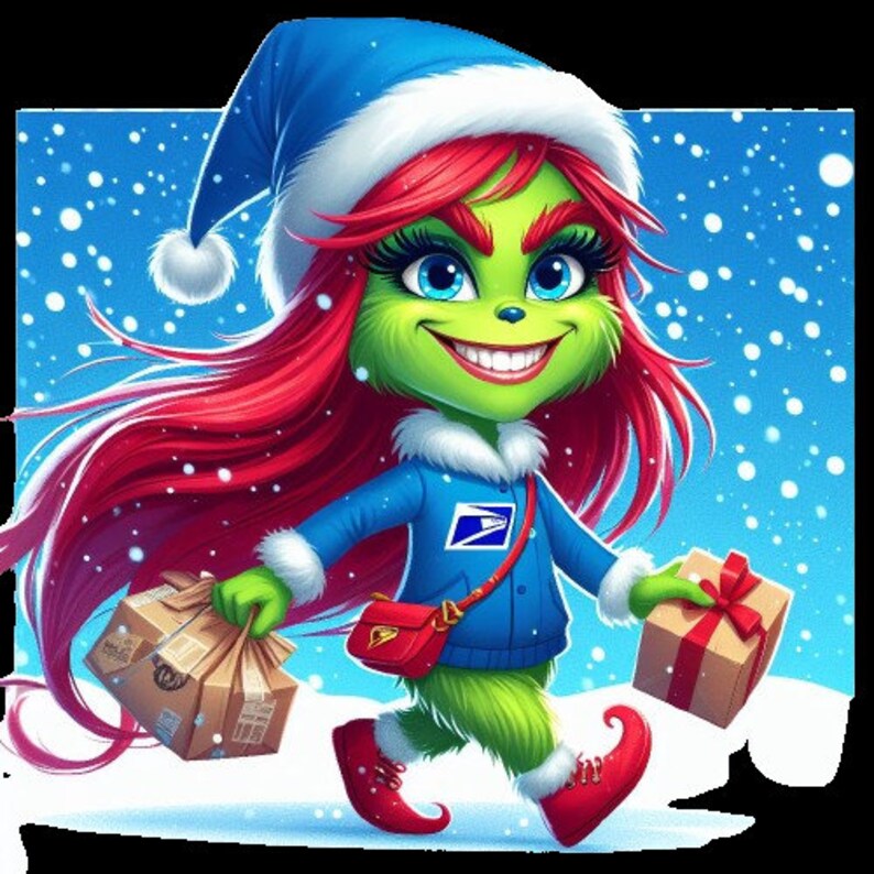 Grinch, Red Hair , Ornament, Round, Bundle, Png, Digital, Sublimation ...