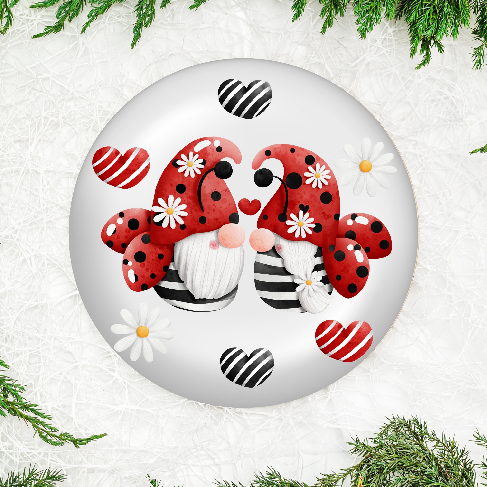 Valentine Circle Frame PNG, Valentine Door Hanger Digital, Wreath ...