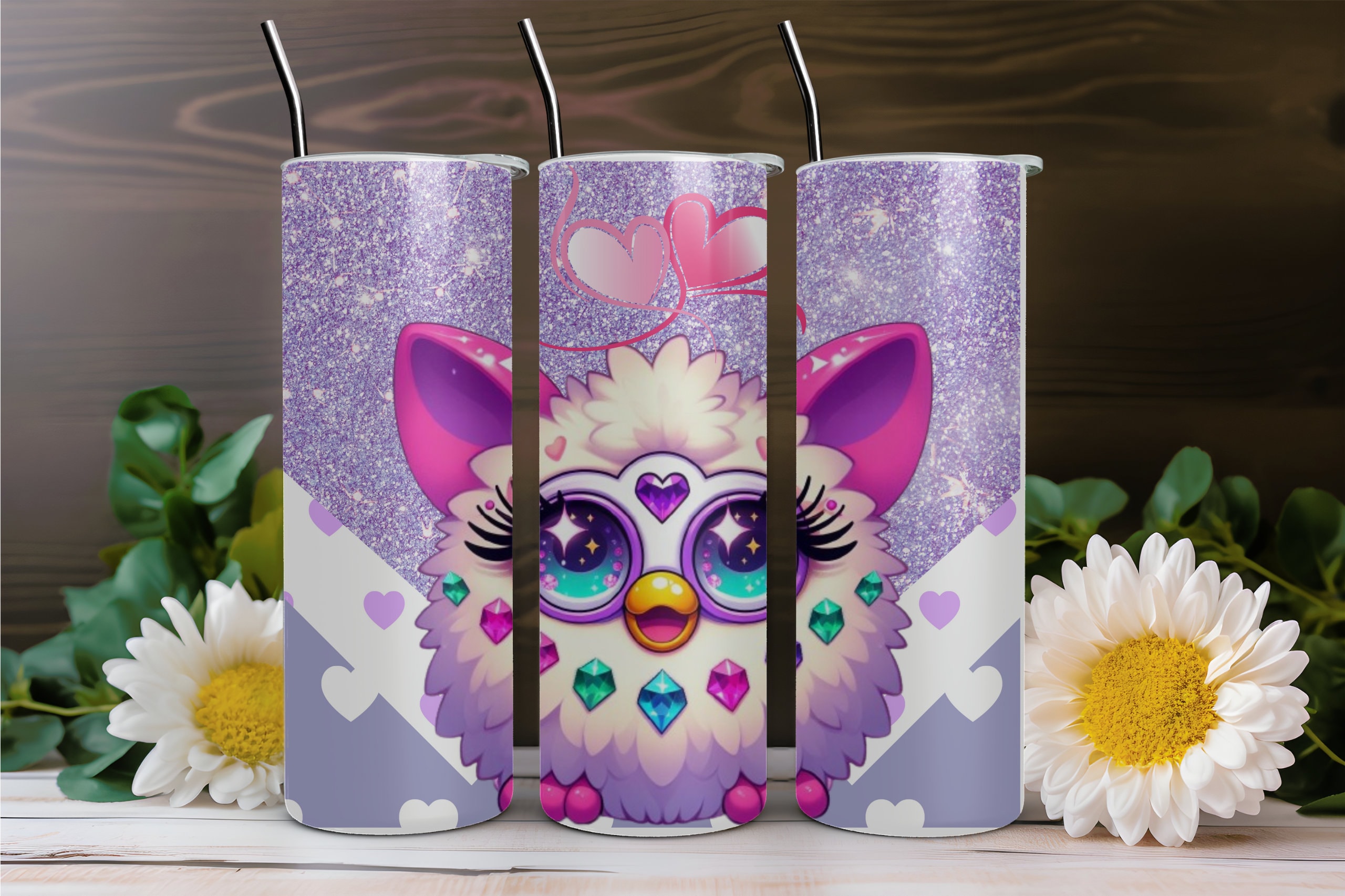 20 Oz, Tumbler, Wrap , Kids, Furby, High Resolution , Digital Download ...