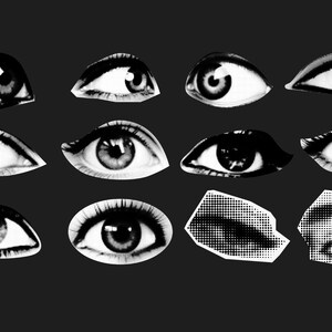 Collage Kit. Vector Halftone Elements - Etsy