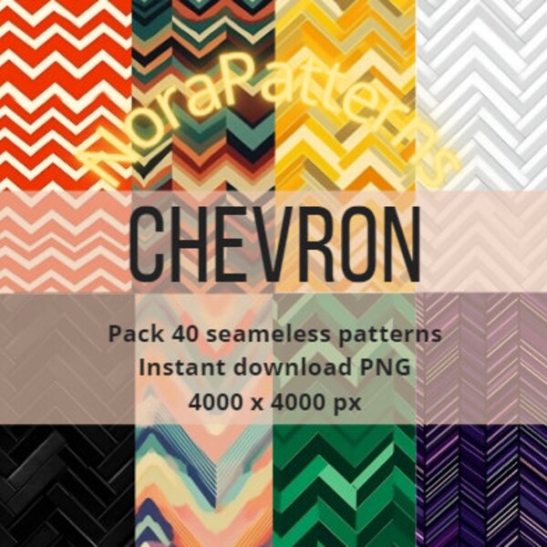 Chevron Wall Art - Etsy