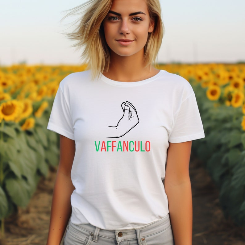 Vaffanculo Funny Italian Shirt, Italian Swearing Hand T-shirt, Italian ...