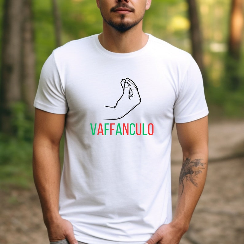 Vaffanculo Funny Italian Shirt, Italian Swearing Hand T-shirt, Italian ...