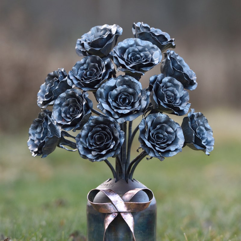 Metal Roses - Etsy