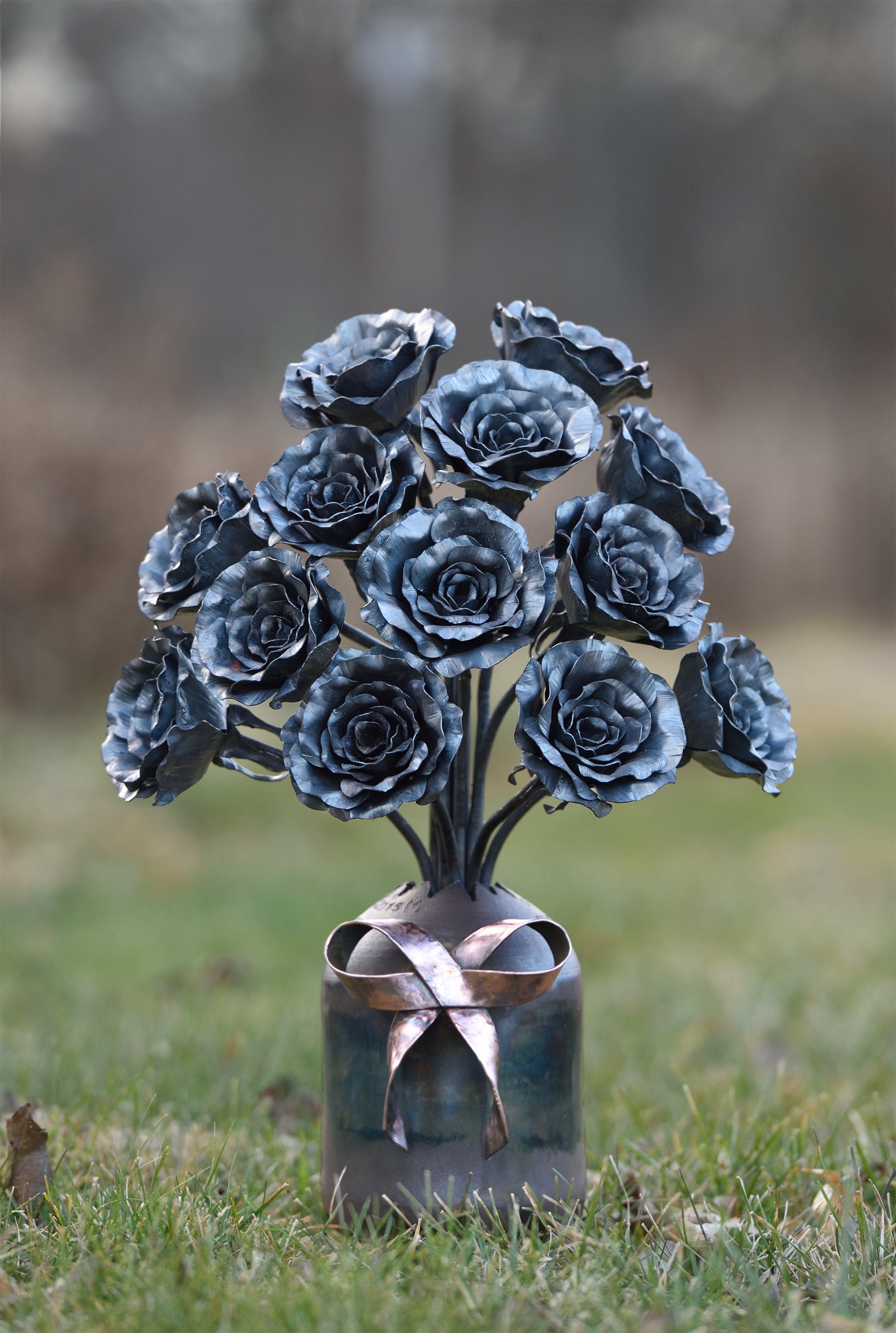 Metal Roses - Etsy