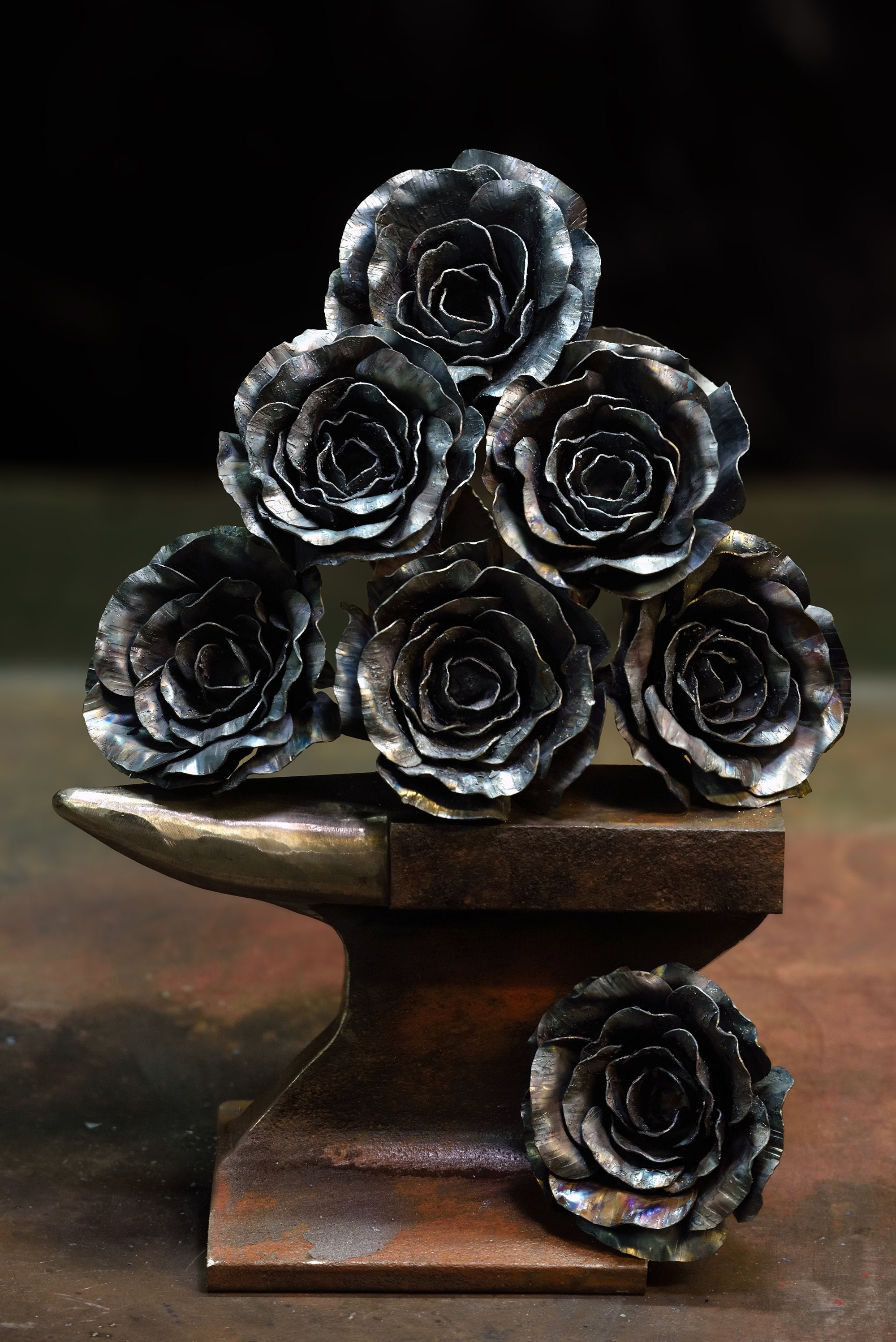 Metal Roses - Etsy