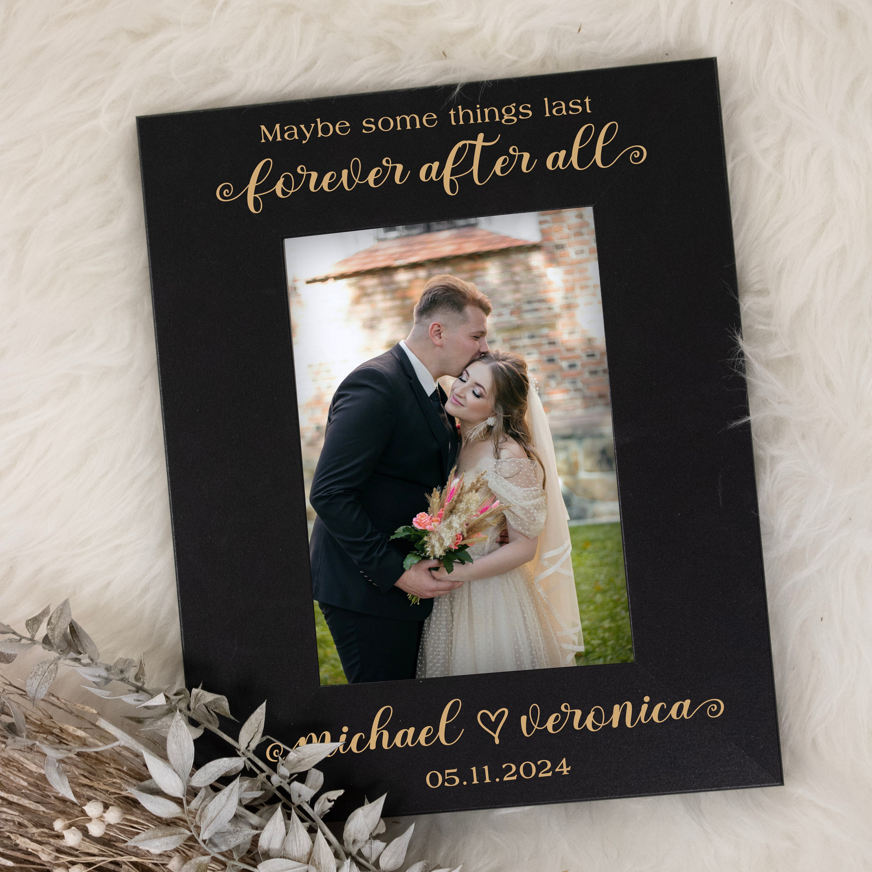 Personalized Wedding Picture Frame Forever After All Picture Frame Unique Wedding Gift for ...