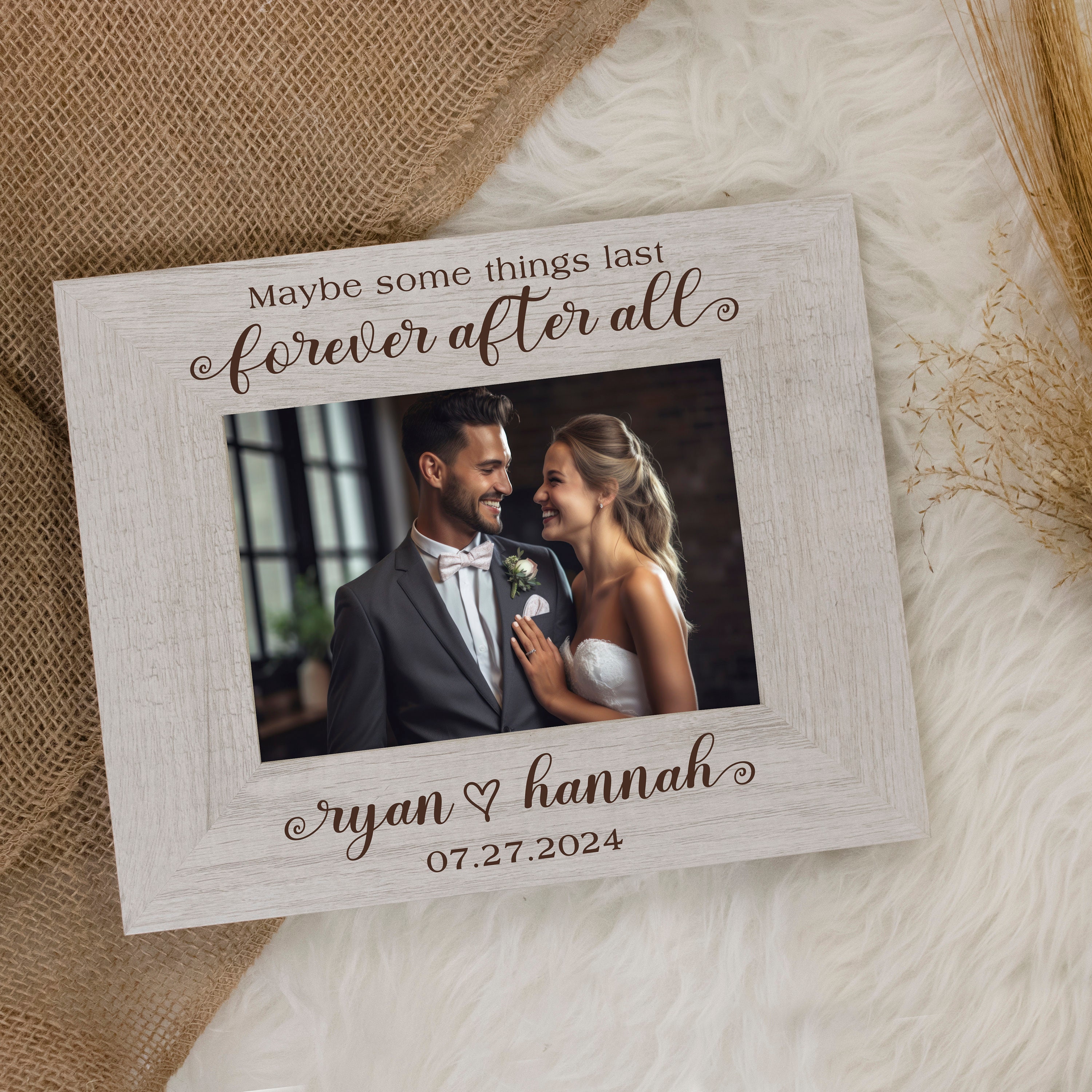 Personalized Wedding Picture Frame Forever After All Picture Frame Unique Wedding Gift for ...