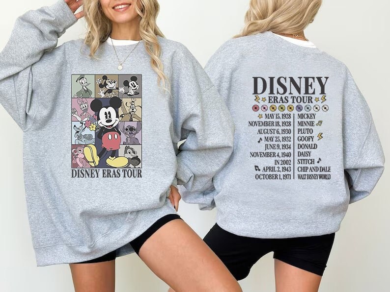 Disney Eras Tour Sweatshirt, Vintage Disney Sweatshirt, The Eras Tour ...