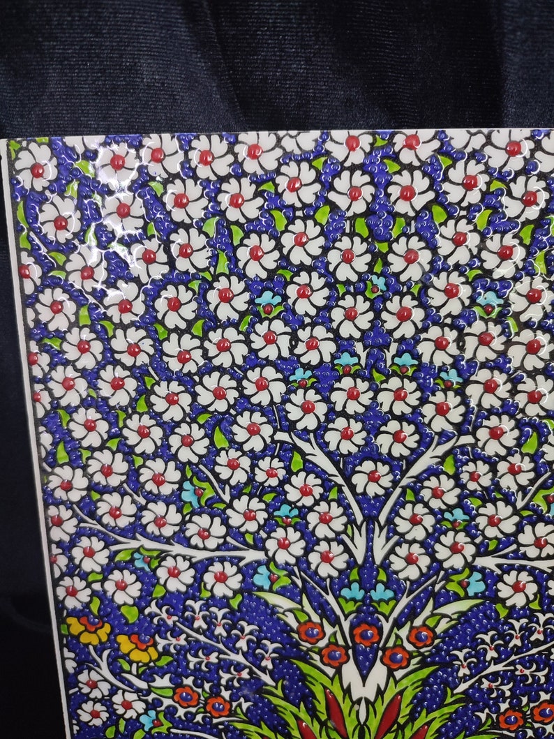 Ceramic Tree of Life Decor, Set of 2 Decorative Tiles, Wall Hanging ...