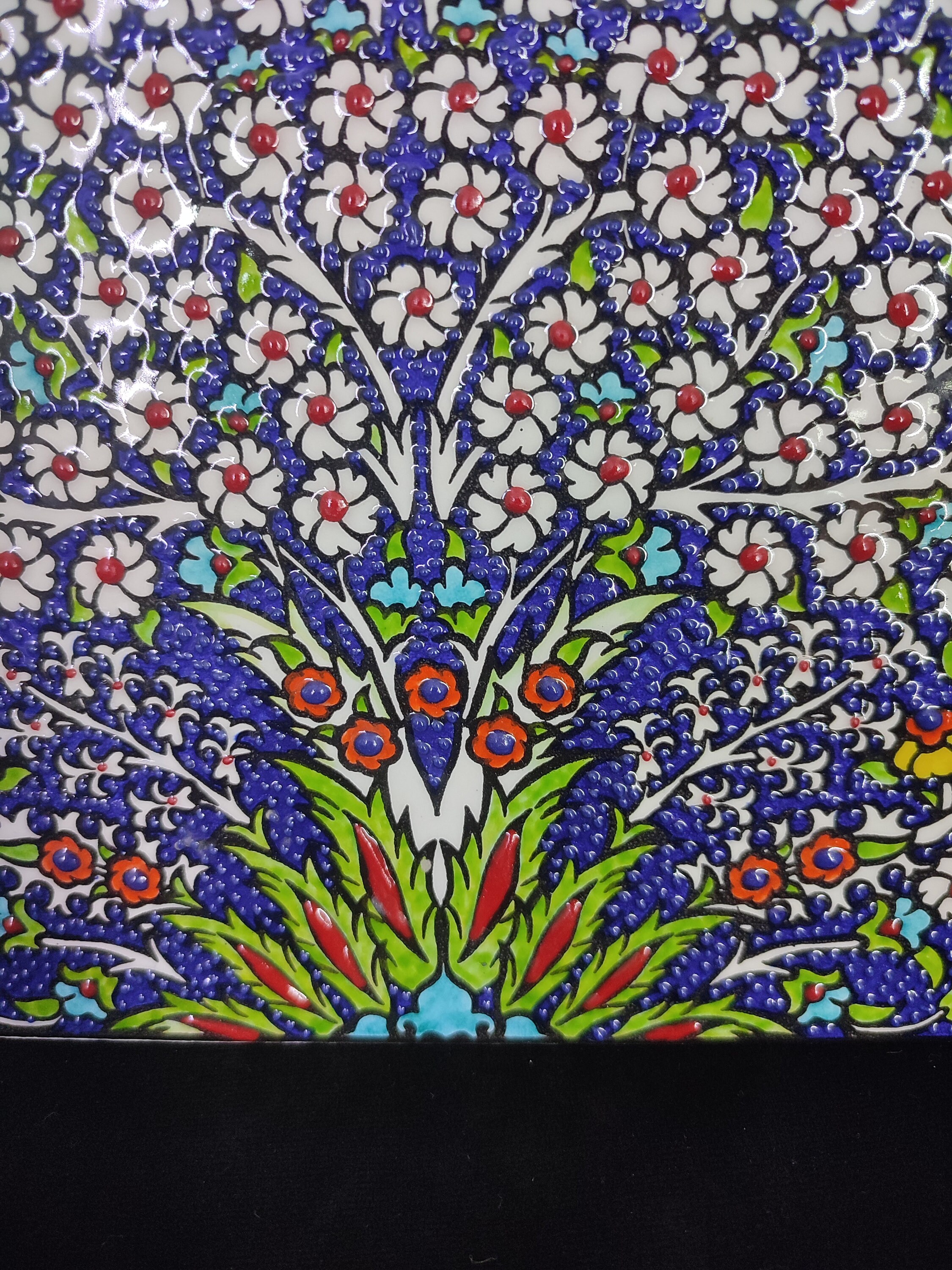 Ceramic Tree of Life Decor, Set of 2 Decorative Tiles, Wall Hanging ...