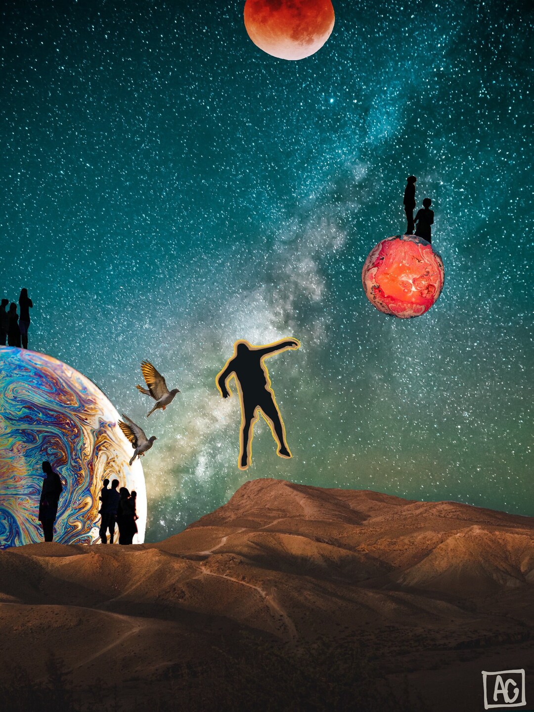 Collage Digital Download Space - Etsy