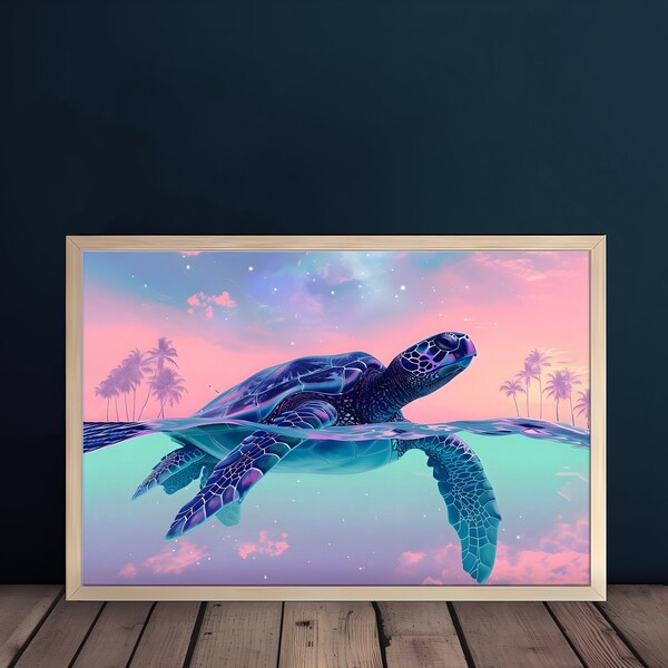 Sea Turtle Poster - Etsy