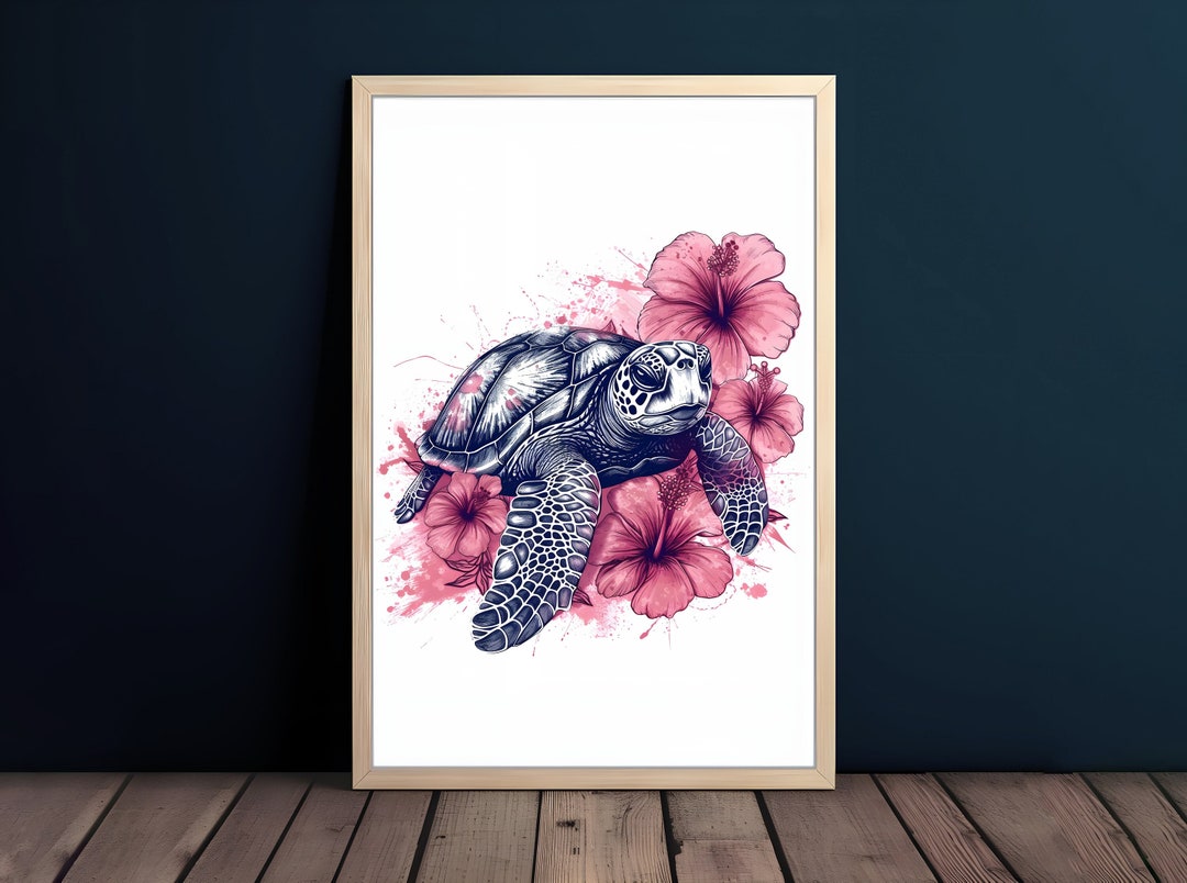 Sea Turtle Wall Art | Sea Turtle Print | Sea Turtle Digital Print | Sea ...