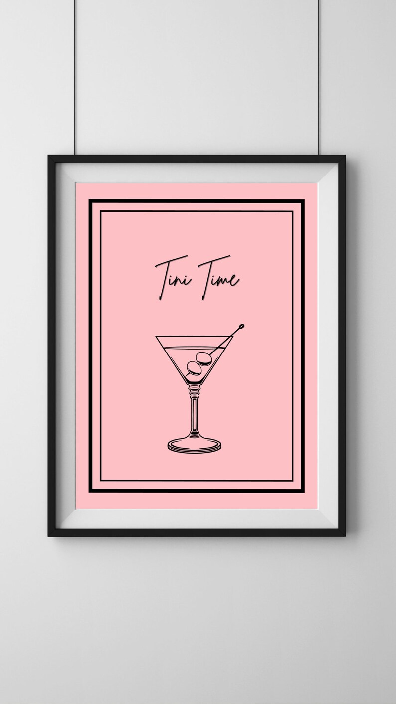 Tini Time Print - Digital Graphic Print - Wall Art - Etsy