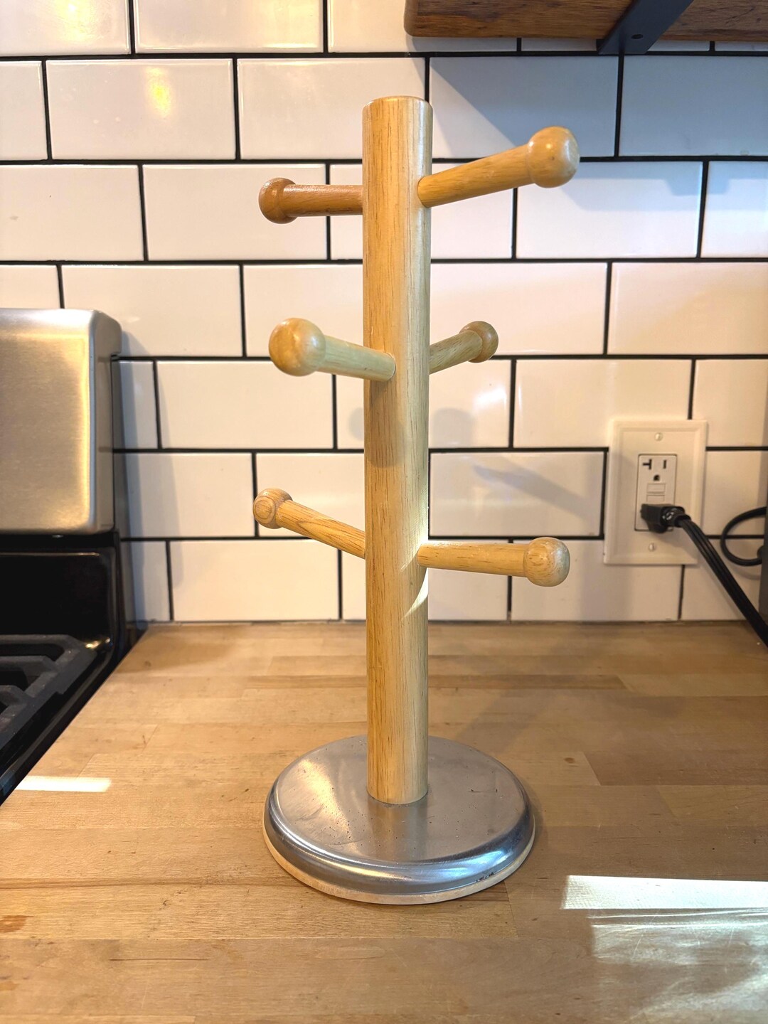 Vintage 6 Mug Tree Rack - Etsy