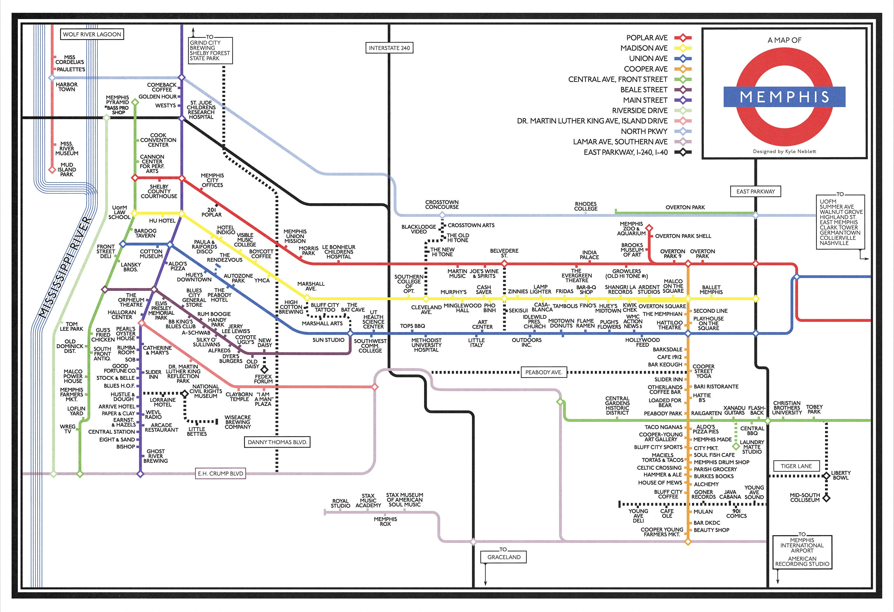 Memphis Underground Map (digital Download) - Etsy