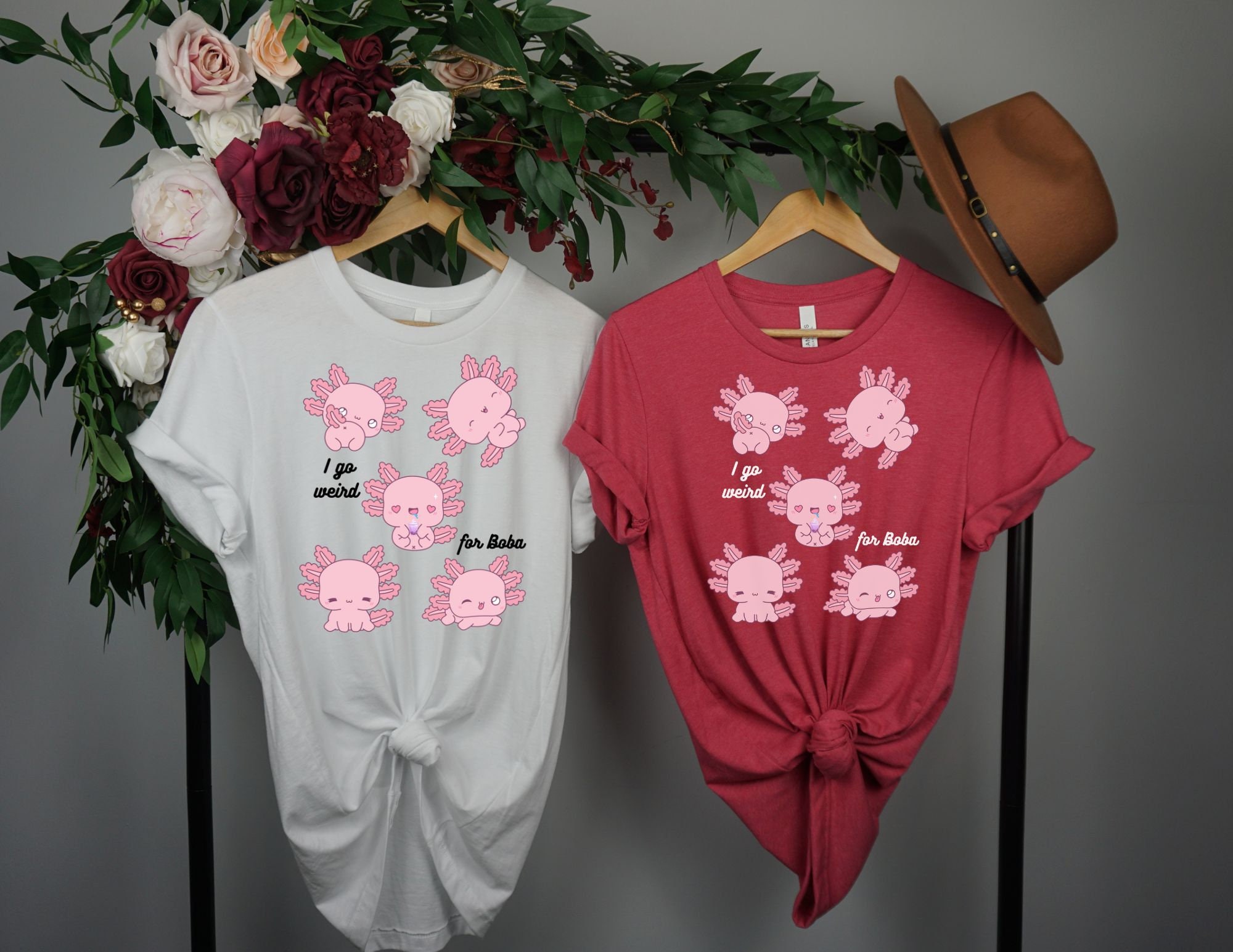 Boba T-shirt Axolotl Boba Lover Cute Boba Shirt Bubble - Etsy