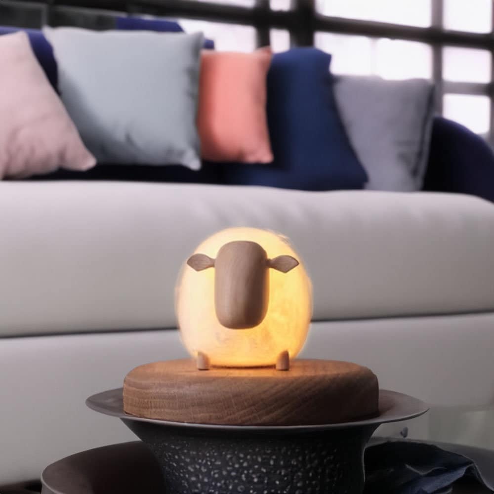 The Sheep Night Light Wood and Felt - Etsy