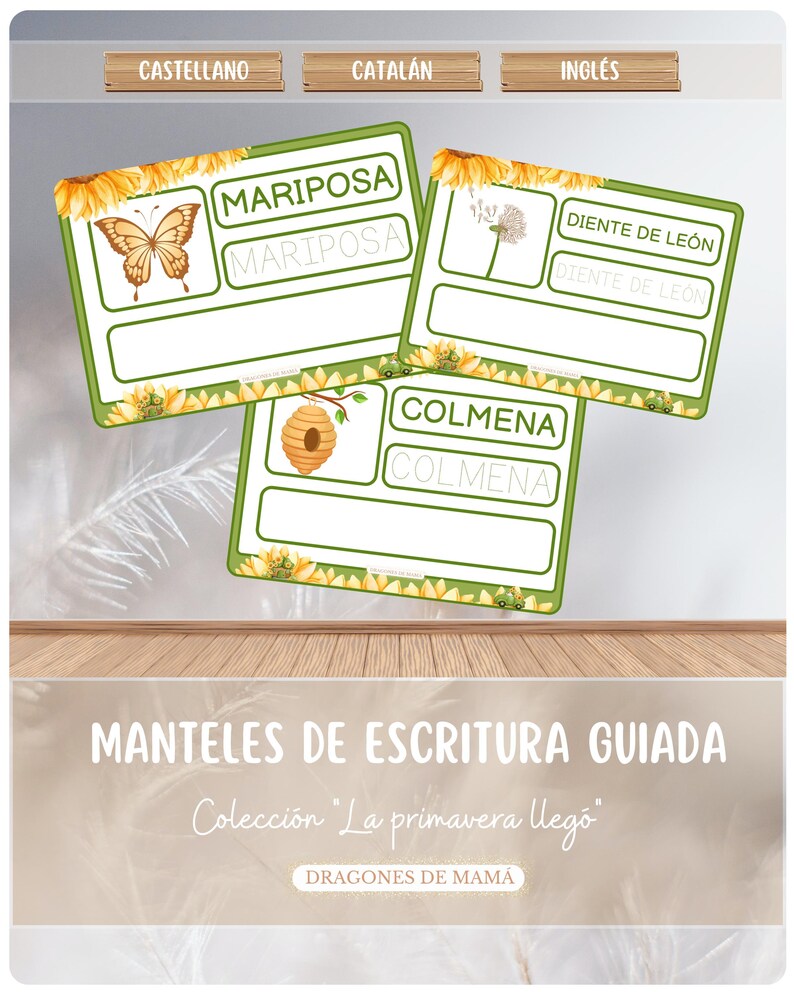 Imprimibles Láminas De Escritura Guiada - Etsy