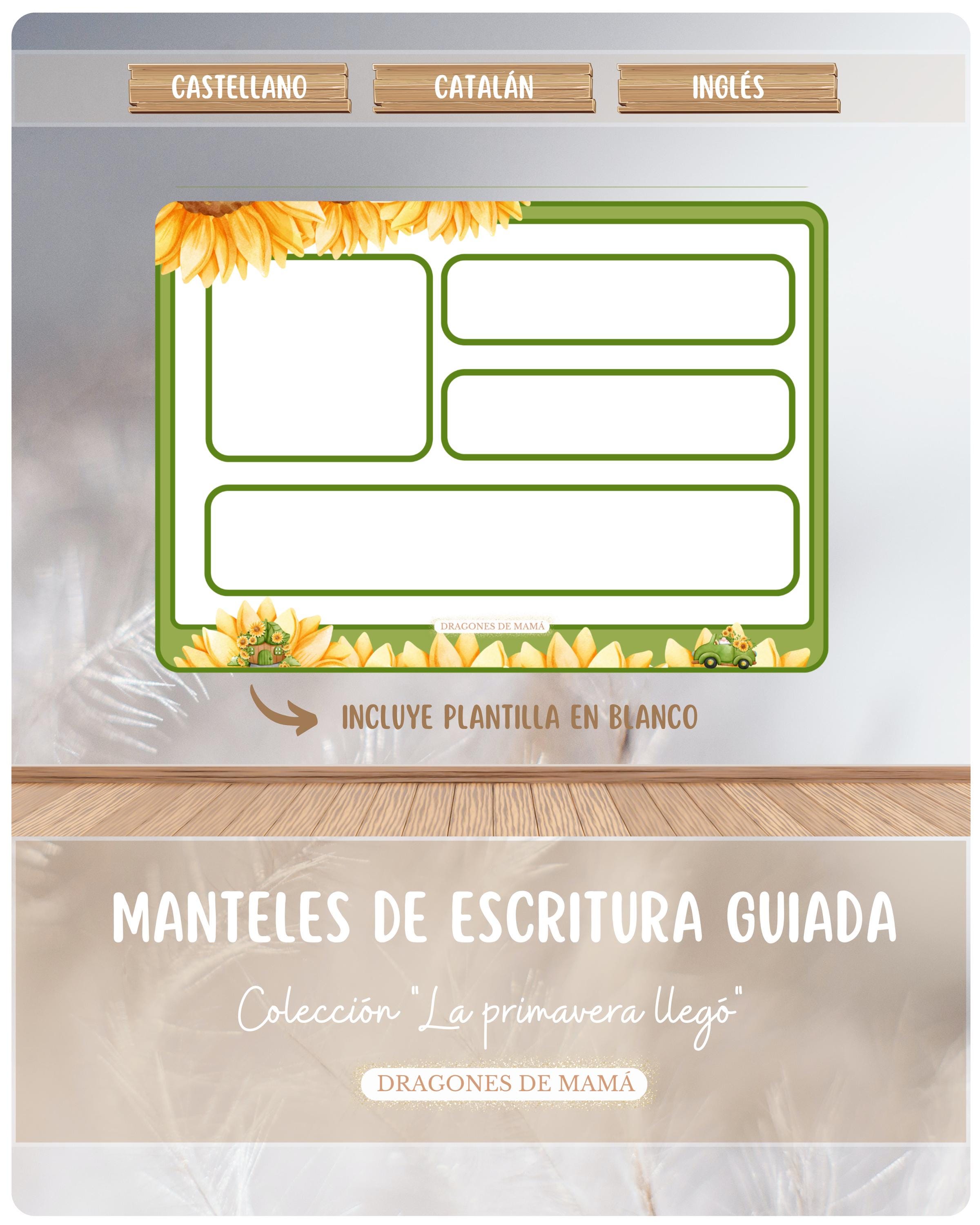 Imprimibles Láminas De Escritura Guiada - Etsy