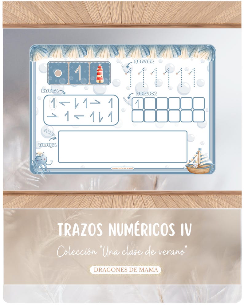 Imprimibles Láminas De Trazos Numéricos IV - Etsy Australia