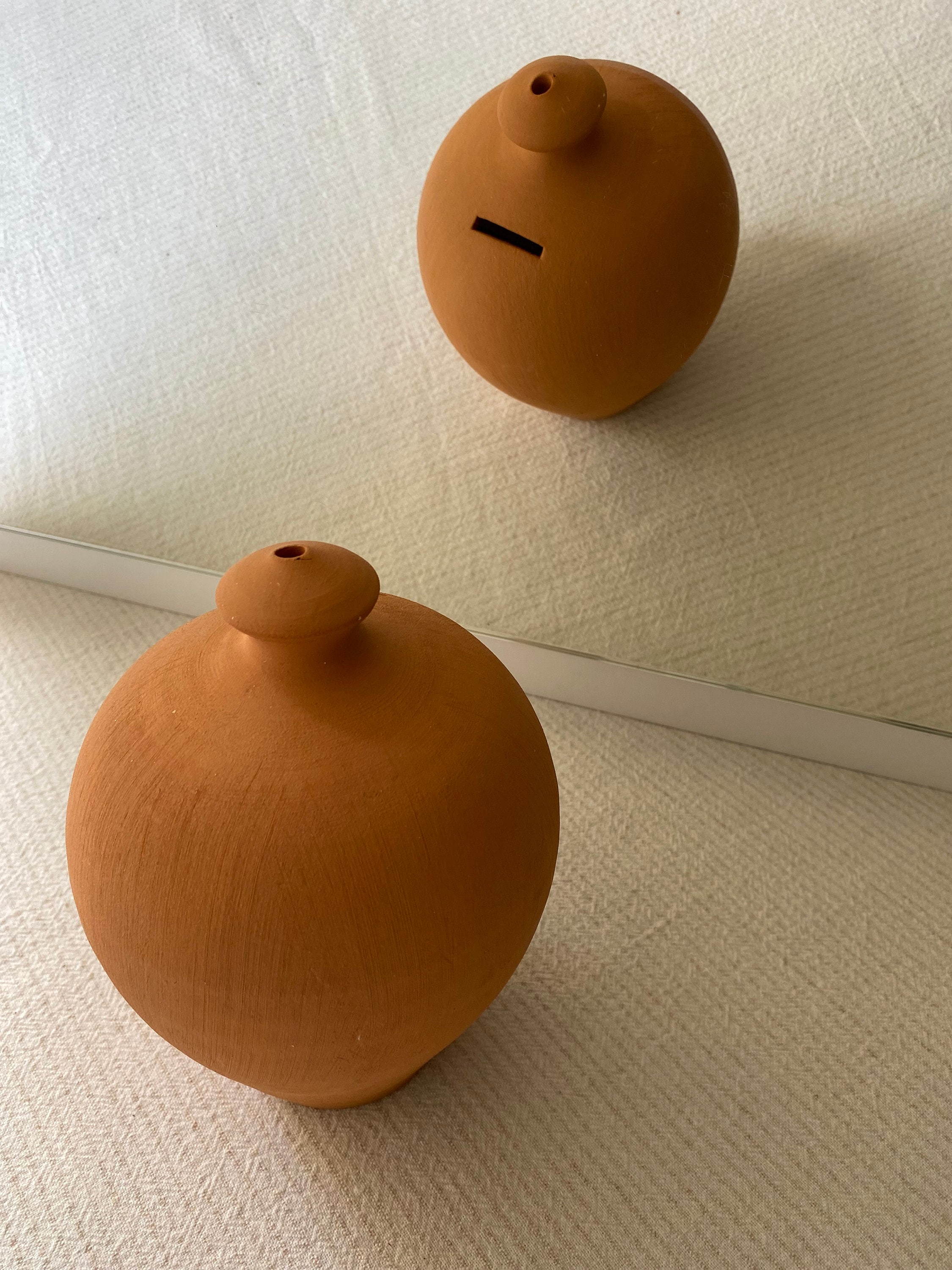 Money Pot,terracotta Piggy Bank,pottery Home Decor,clay Coin Bank for ...