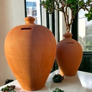 Money Pot,terracotta Piggy Bank,pottery Home Decor,clay Coin Bank for ...
