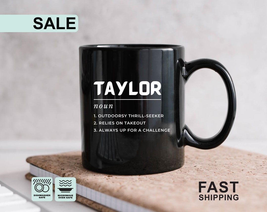 Personalized Name Definition Mug - Custom Coffee Mug, Unique Gift for Him - Etsy