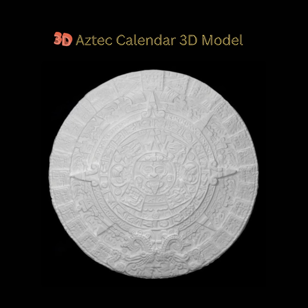 Aztec Calendar 3D Model Printer Stl File - Etsy