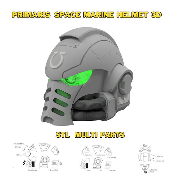Space Marine Stl Helmet - Etsy